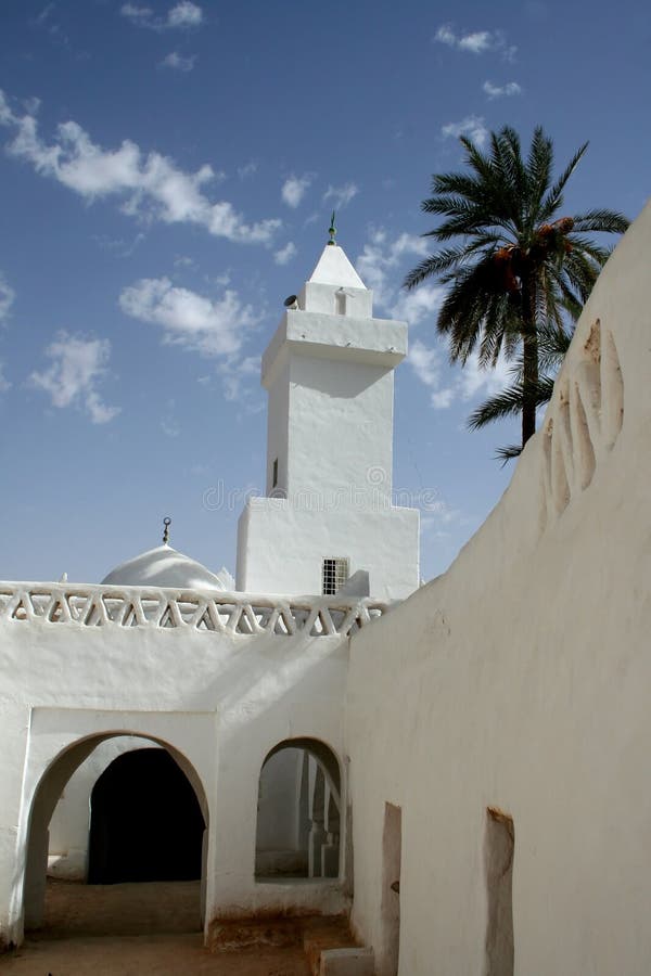 Mosque in Ghadames, Libya stock photo. Image of religion - 12305654