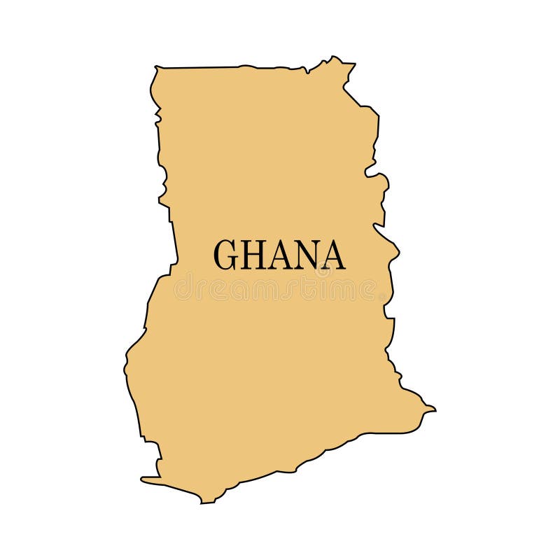Ghana country map stock vector. Illustration of topography - 303459126