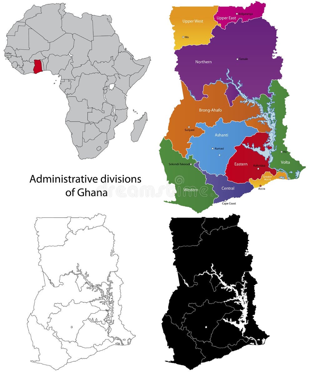 Ghana Outline Map Country Stock Illustrations – 1,318 Ghana Outline Map ...