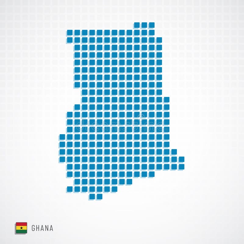 Ghana map and flag icon stock vector. Illustration of land - 115718357