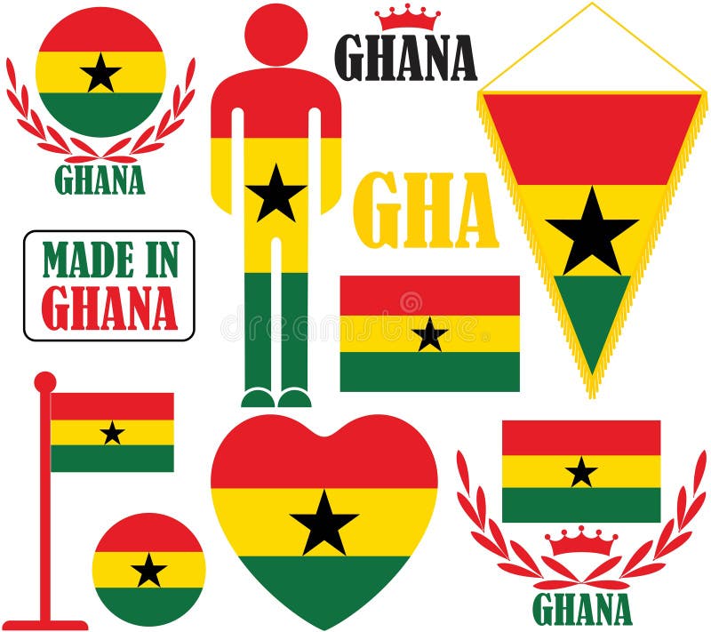 Ghana stock vector. Illustration of person, emblem, culture - 48776787