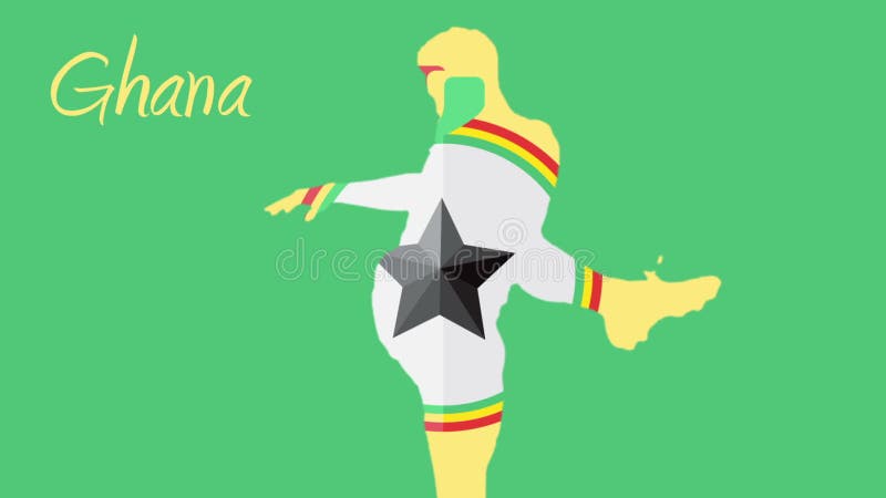 Ghana World Cup 2014 Animation with Player Stock Video - Video of crest ...