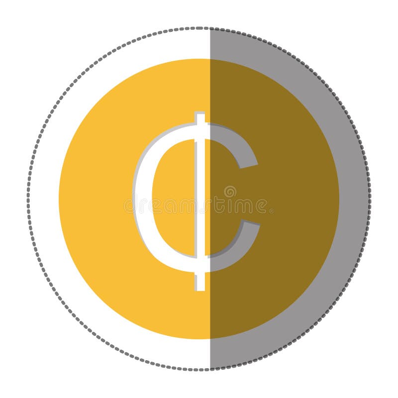 Ghanaian Cedi Currency Symbol Icon Stock Illustration - Illustration of ...