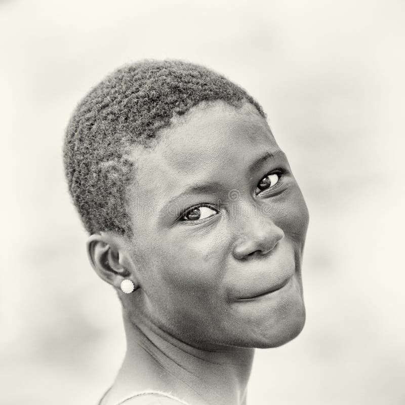 Ghanaian Girl Smiles for the Camera Editorial Stock Photo - Image of ...