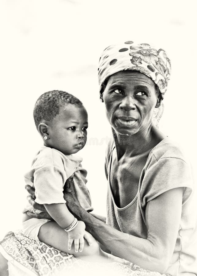 Ghanaian mother and son editorial stock photo. Image of little - 41494613