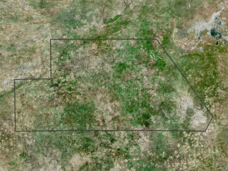 Ghanzi, Botswana. High-res Satellite. No Legend Stock Illustration ...