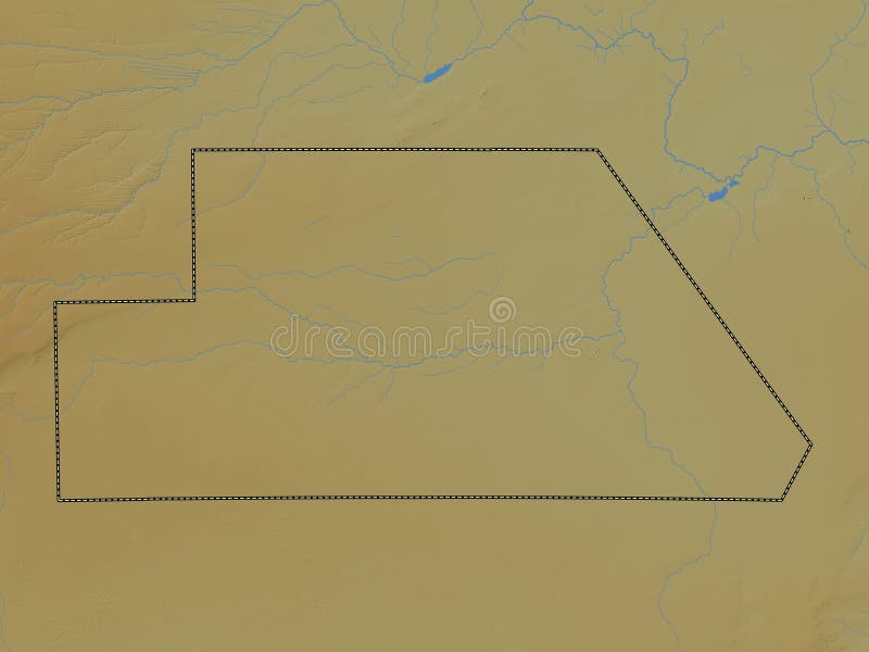 Ghanzi, Botswana. Physical. No Legend Stock Illustration - Illustration ...