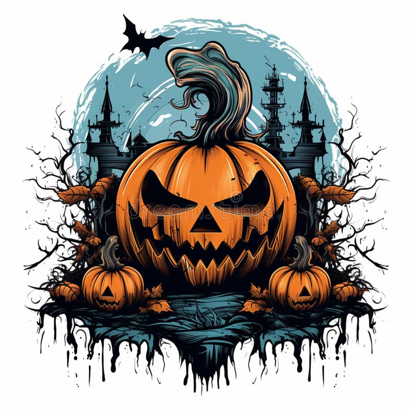 Ghastly graveyard fence stock illustration. Illustration of landscape ...