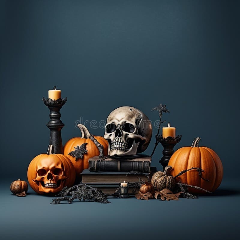 Ghastly Halloween skeleton stock illustration. Illustration of sweet ...