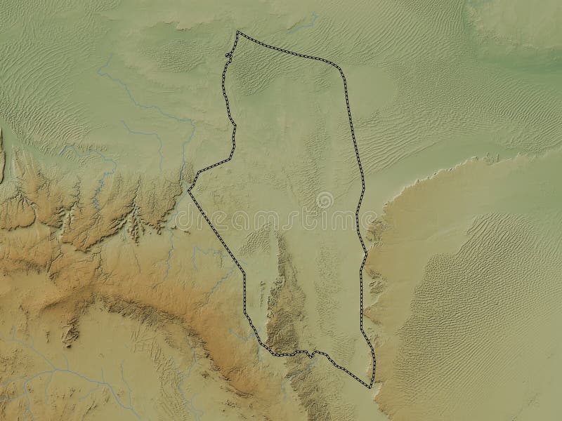 Ghat, Libya. Physical. No Legend Stock Illustration - Illustration of ...