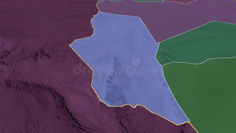 Ghat, Libya - Highlighted. Administrative Stock Illustration ...