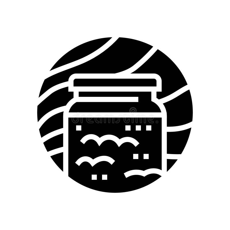 Ghee Ayurveda Glyph Icon Vector Illustration Stock Vector ...