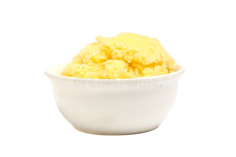 Ghee Isolated on White Background Stock Photo - Image of foods, desi ...