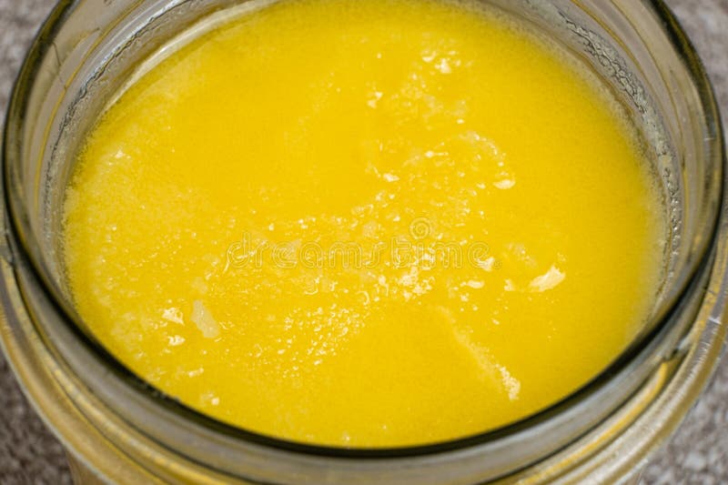 Ghee Butter. Healthy Clarified Butter, Close-Up. Stock Image - Image of ...