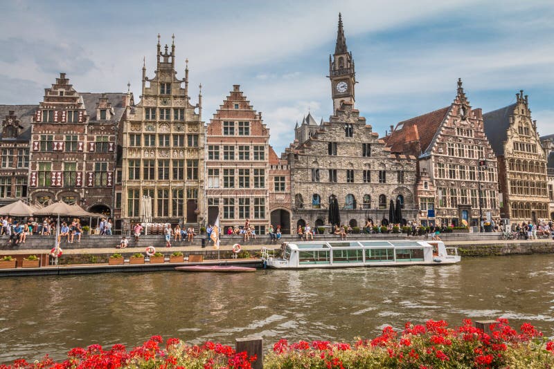 Ghent Canals editorial photography. Image of town, canal - 79054867