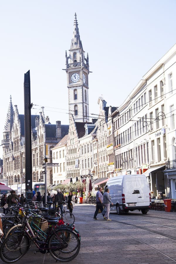 Detail of the Train Station in Ghent, Belgium Stock Image - Image of ...