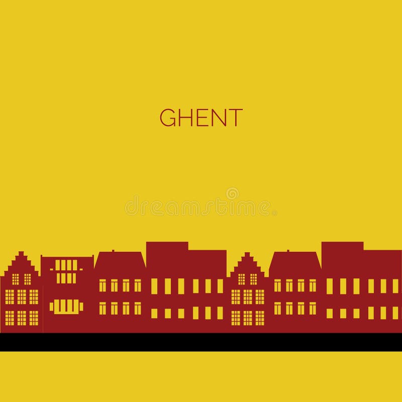 Ghent Landmarks Stock Illustrations – 22 Ghent Landmarks Stock ...
