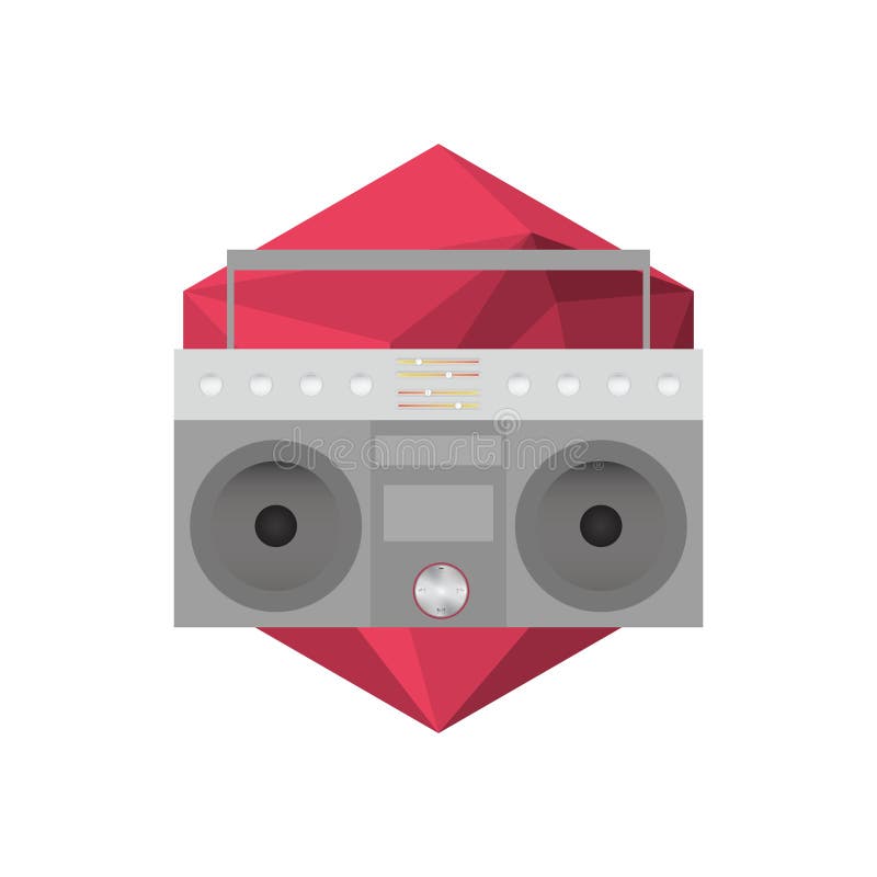 Ghetto Blaster. Vector Illustration Decorative Design Stock Vector ...