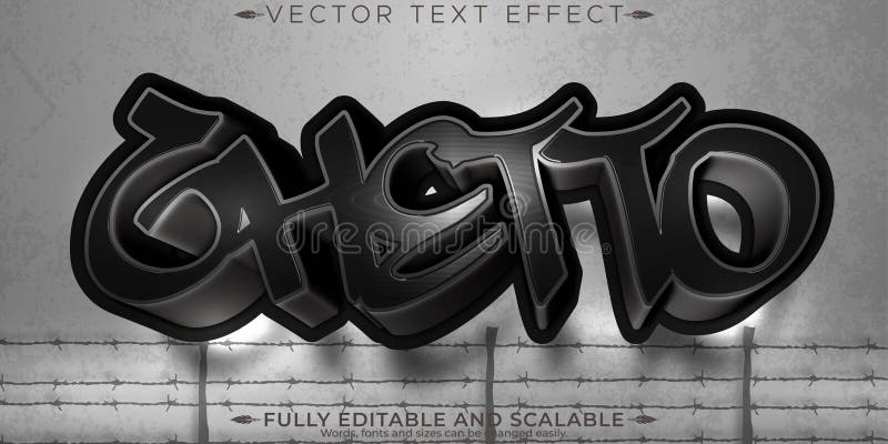 Ghetto Editable Text Effect, Editable Graffiti and Street Text Style ...