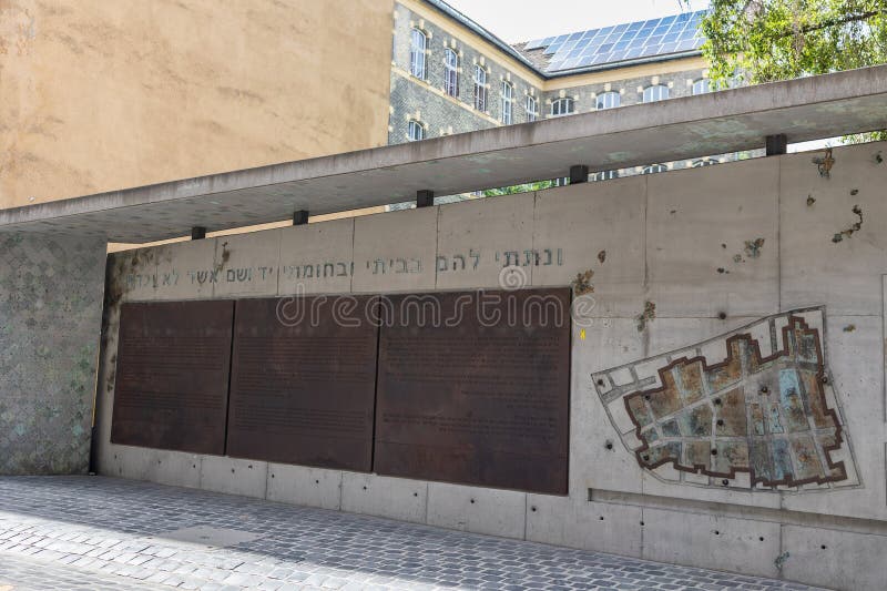 Ghetto Wall Memorial in Budapest, Hungary Stock Photo - Image of ...