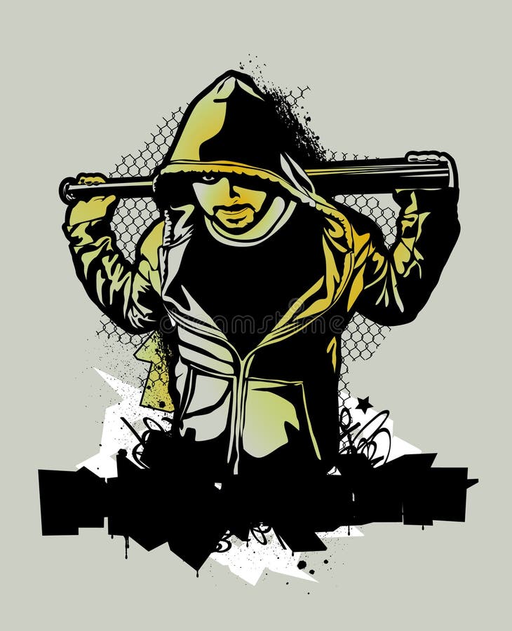 Ghetto Warriors stock vector. Illustration of background - 15208993