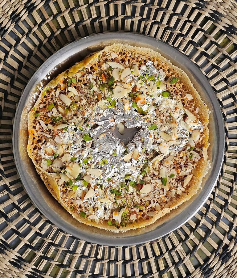 Ghevar - a Traditional Sweet from India Stock Photo - Image of dessert ...