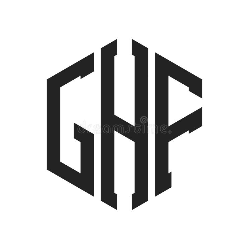 GHF Logo Design. Initial Letter GHF Monogram Logo Using Hexagon Shape ...