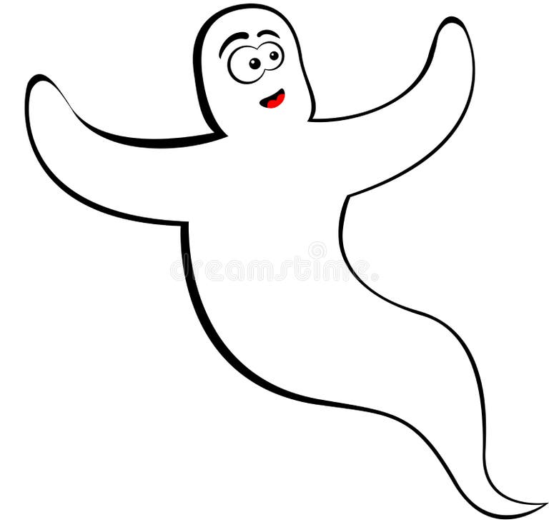 Friendly Cartoonish Ghost Stock Illustrations – 478 Friendly Cartoonish ...