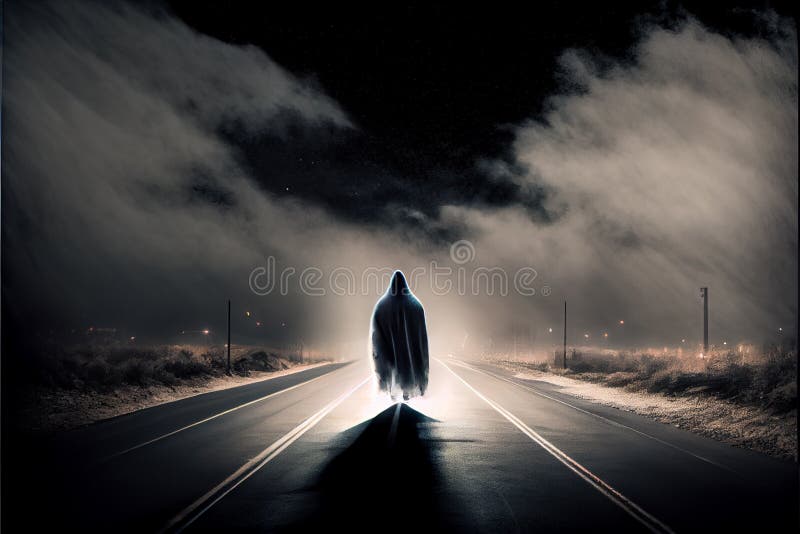 The Ghost Appeared in the Middle of the Road at Night. Horrors ...