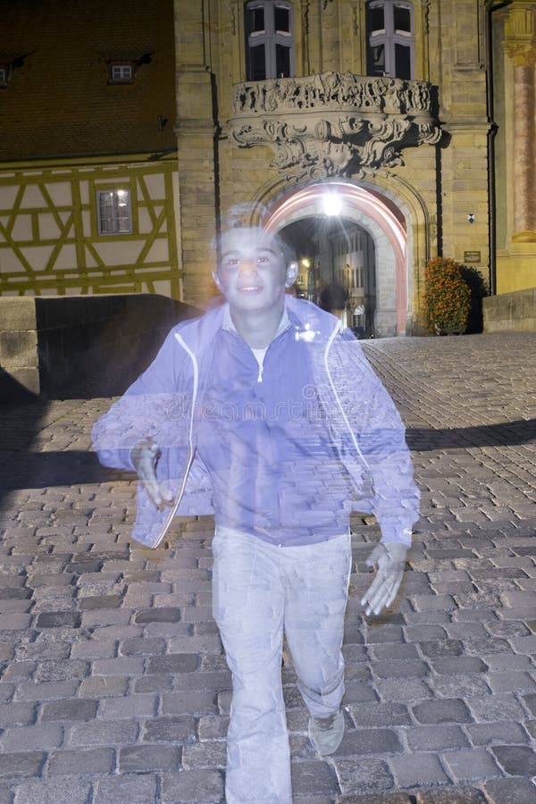Ghost Boy on the pavement stock photo. Image of medieval - 33179300