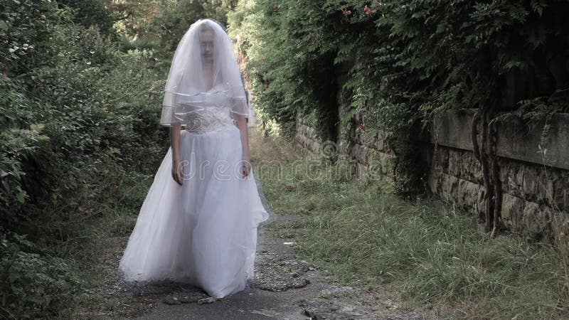 The Ghost of the Bride Wanders through the Ruins of the Old Castle ...