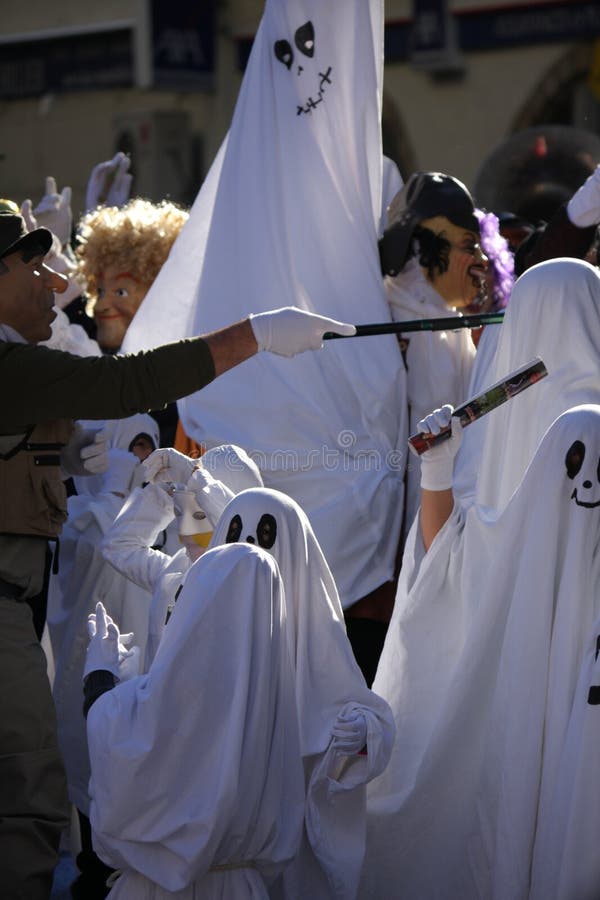 Ghost during Carnival of Limoux Editorial Stock Photo - Image of aude ...