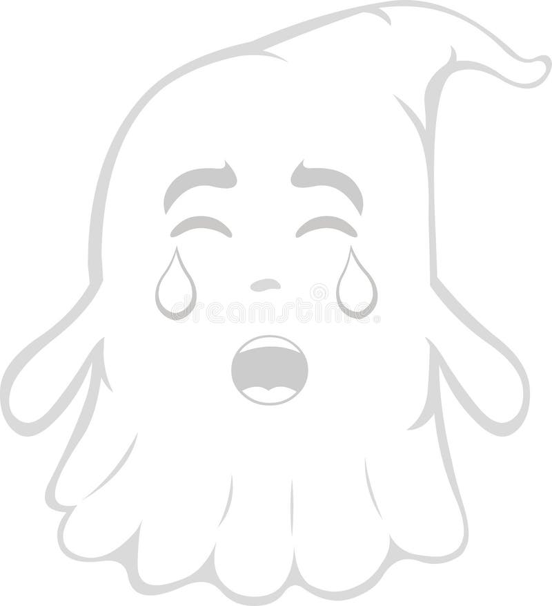 Ghost cartoon tears crying stock vector. Illustration of feeling ...