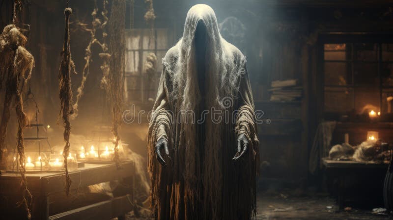 Ghost of Christmas past stock illustration. Illustration of ghosts ...