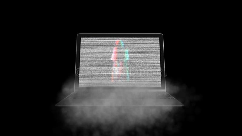 Ghost in the Computer. Danger of Infection Stock Footage - Video of ...