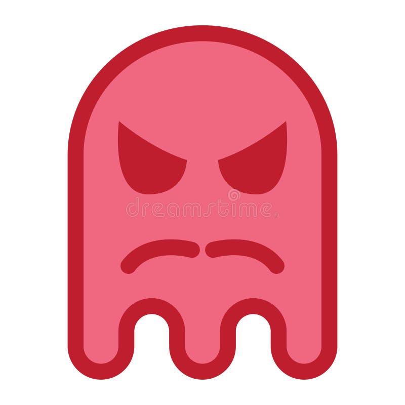 Ghost Cool Angry Mustache Face Stock Vector - Illustration of halloween ...