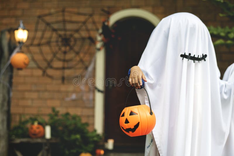 Ghost Costume for Halloween Party Stock Photo - Image of october ...