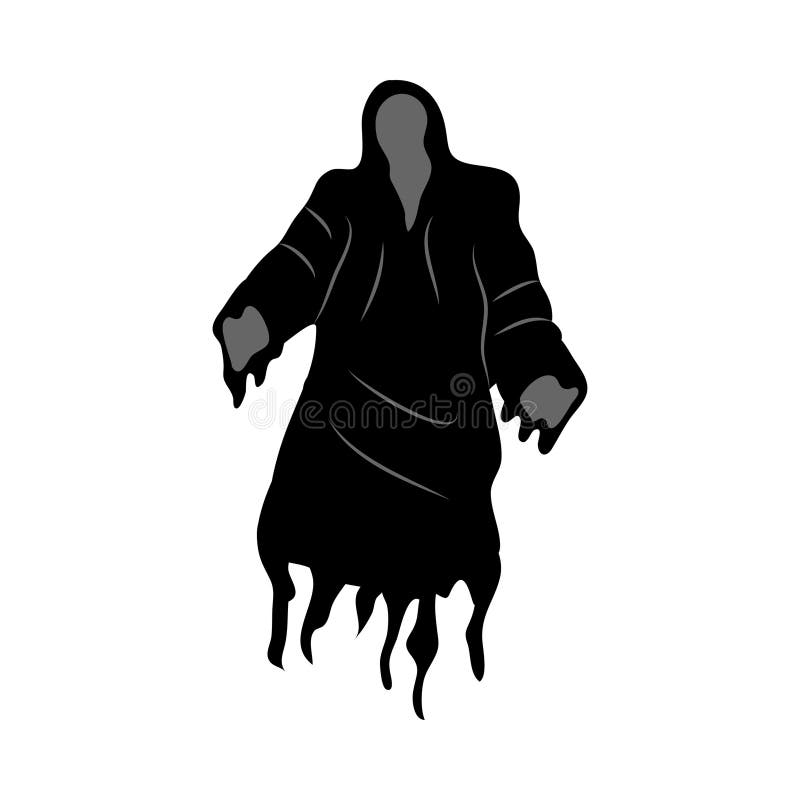 Ghost Creature Illustration Stock Vector - Illustration of evil, fear ...