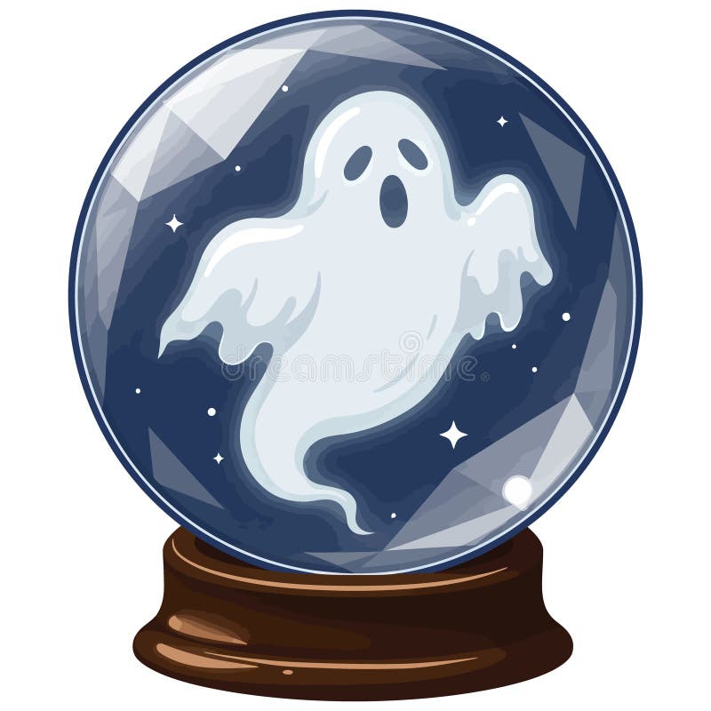 Ghost Snow Globe Vector Stock Illustrations – 10 Ghost Snow Globe ...
