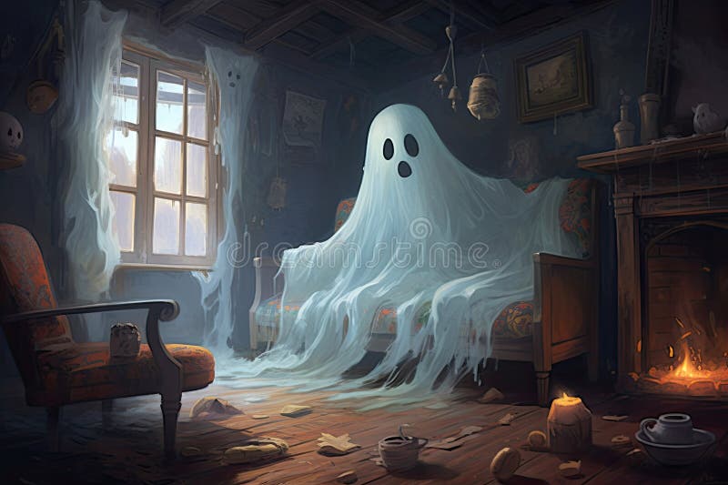 Afraid Ghost Kids Stock Illustrations – 117 Afraid Ghost Kids Stock ...