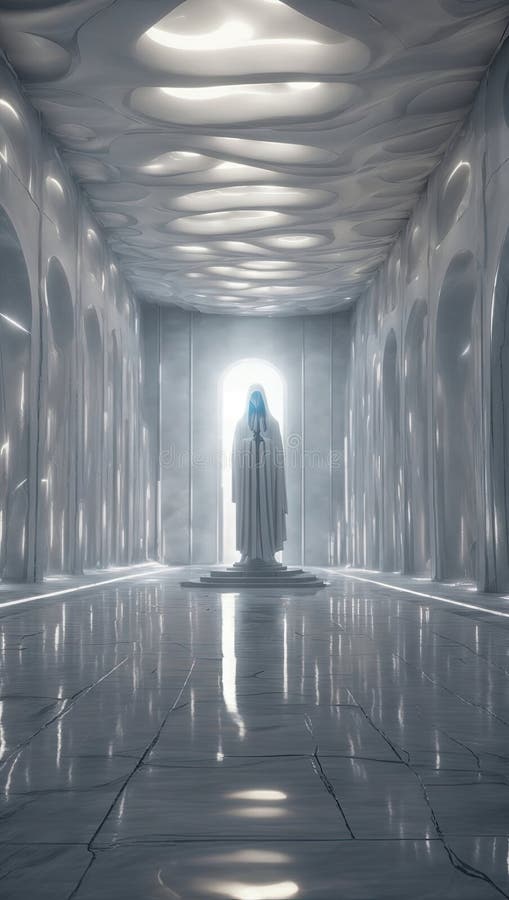 Ghost in deep loneliness stock illustration. Illustration of afterlife ...