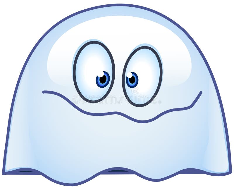 Ghost emoticon stock vector. Illustration of funny, dead - 77068860