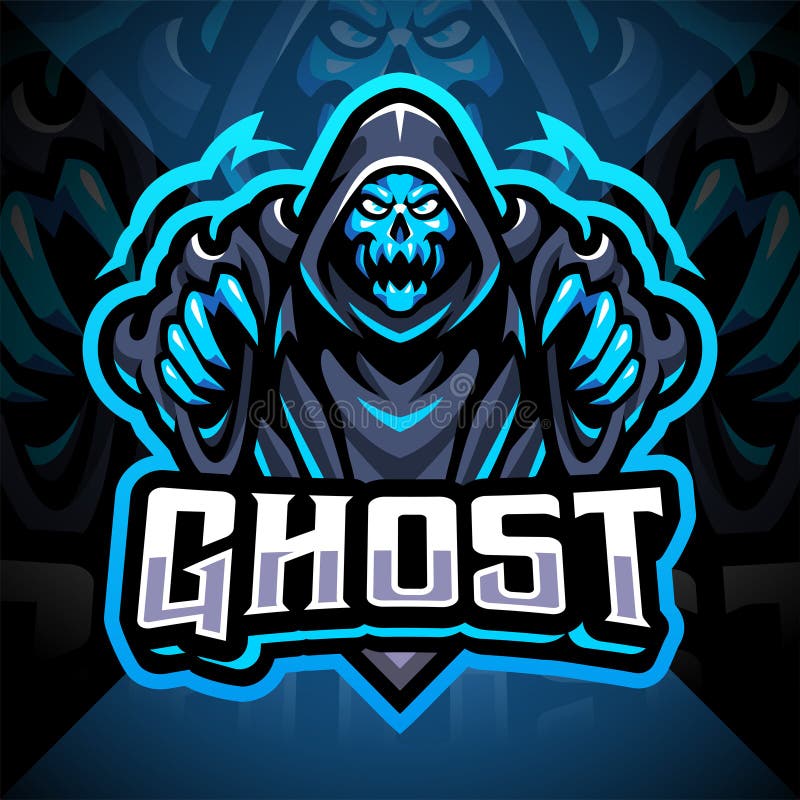 Ghost Esport Mascot Logo Design Stock Vector - Illustration of esport ...