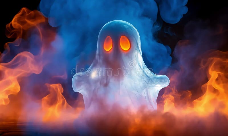 Ghost Figure in Smoky Atmosphere Stock Footage - Video of transparent ...