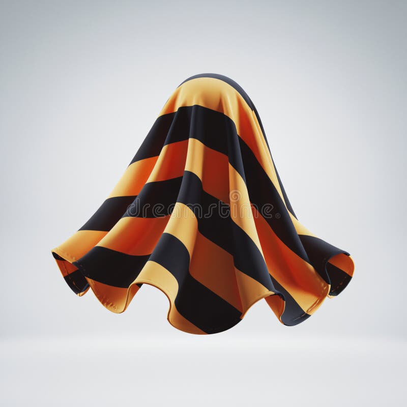 Ghost Flat Design Halloween Icon with Side Shadow Stock Illustration ...