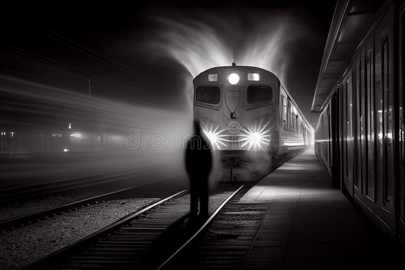 The Ghost in Front of Subway Train. Horrors, Nightmares, Driving Safety ...