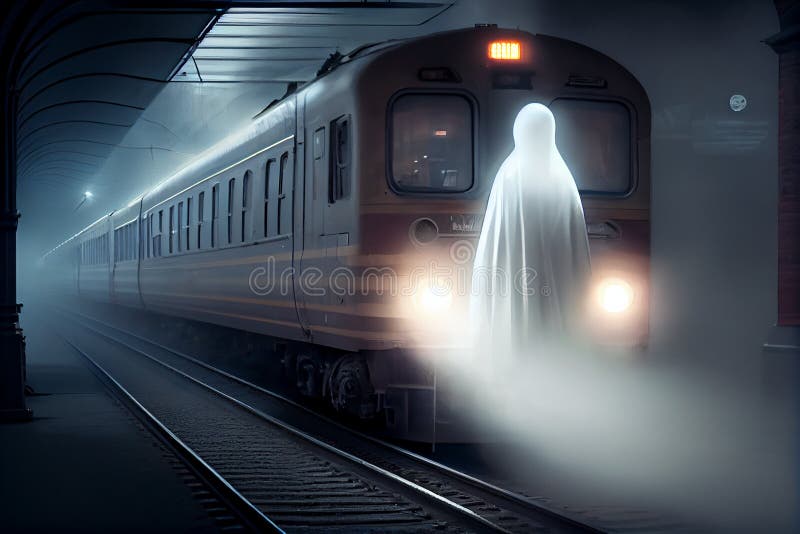 The Ghost in Front of Subway Train. Horrors, Nightmares, Driving Safety ...