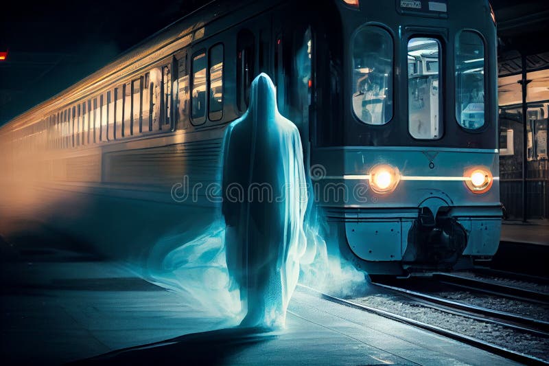 The Ghost in Front of Subway Train. Horrors, Nightmares, Driving Safety ...