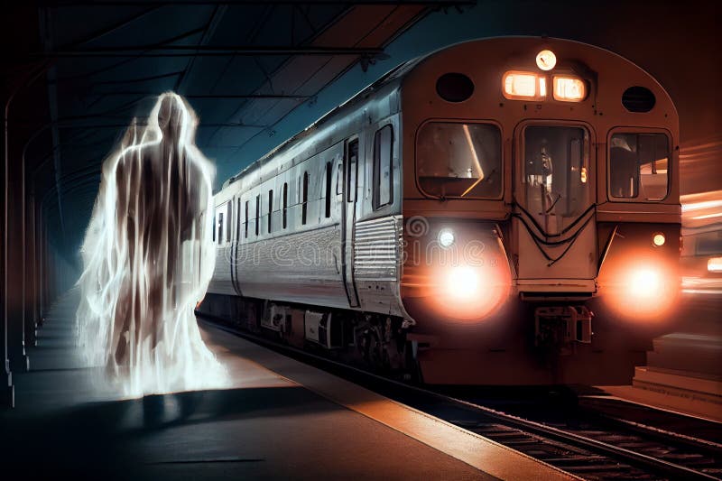 The Ghost in Front of Subway Train. Horrors, Nightmares, Driving Safety ...