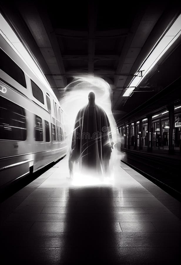 The Ghost in Front of Subway Train. Horrors, Nightmares, Driving Safety ...